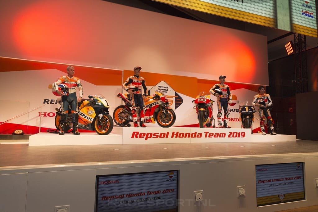 Repsol Honda presenteert 2019 machines in Madrid